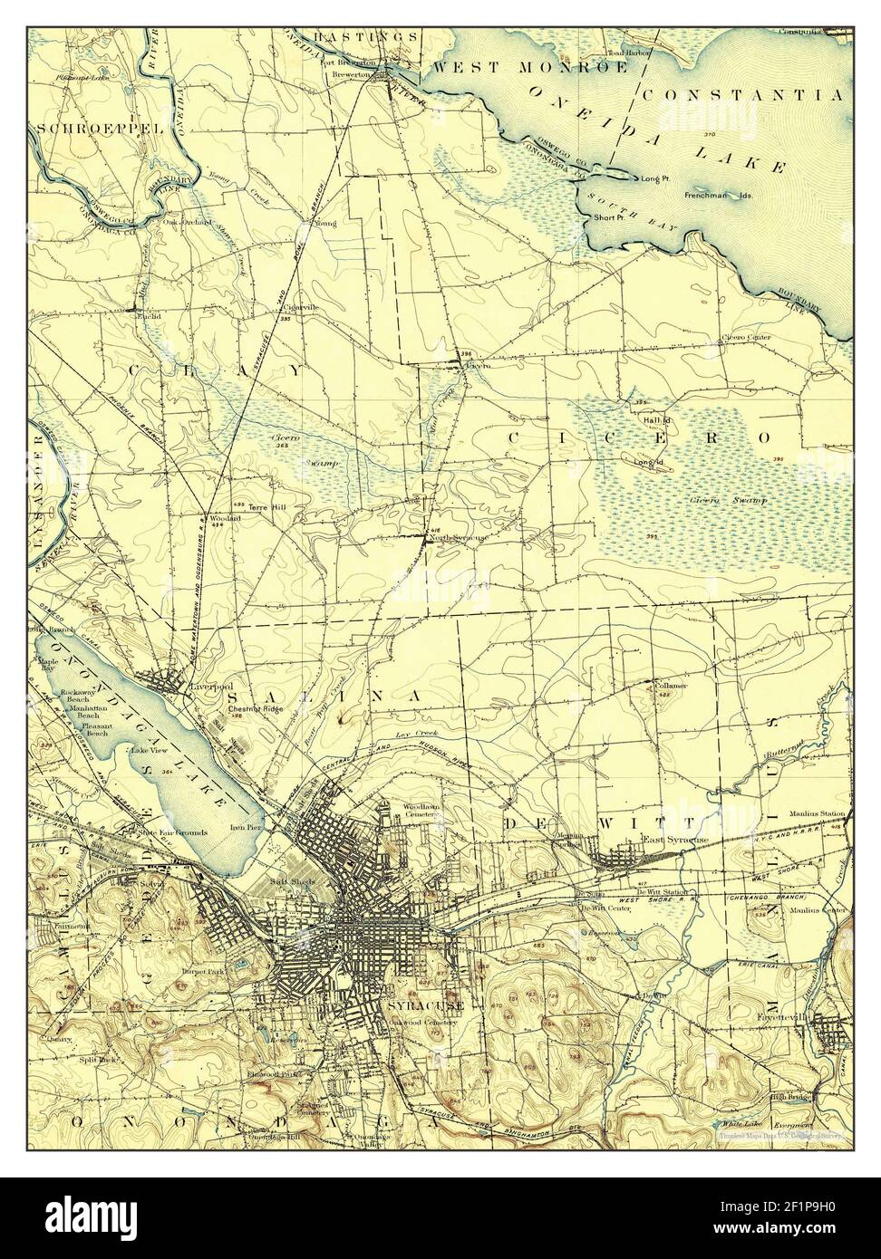 Antique map of syracuse hi-res stock photography and images - Alamy