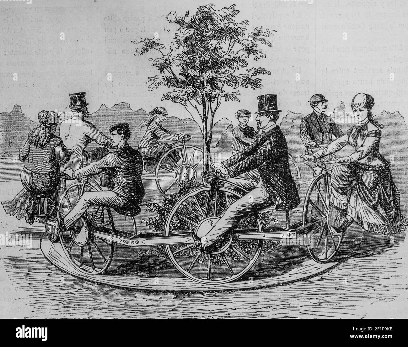 le velocipede carrousel, l'univers illustre,editeur michele levy 1869 ...