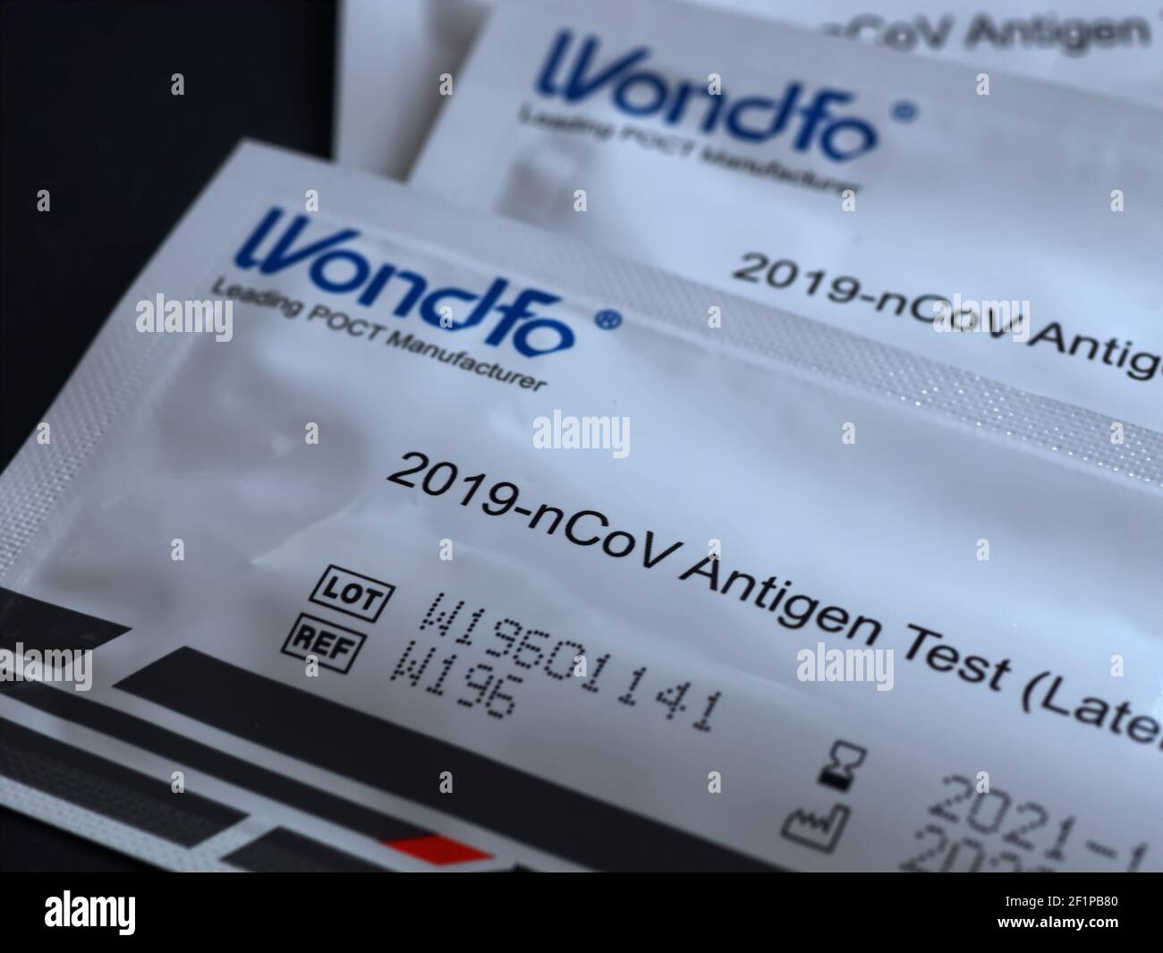 The rapid response covid 19 antigen rapid test device hi-res stock ...