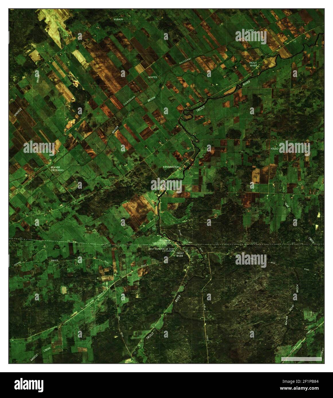 Trout River Port of Entry, New York, map 1977, 1:25000, United States ...