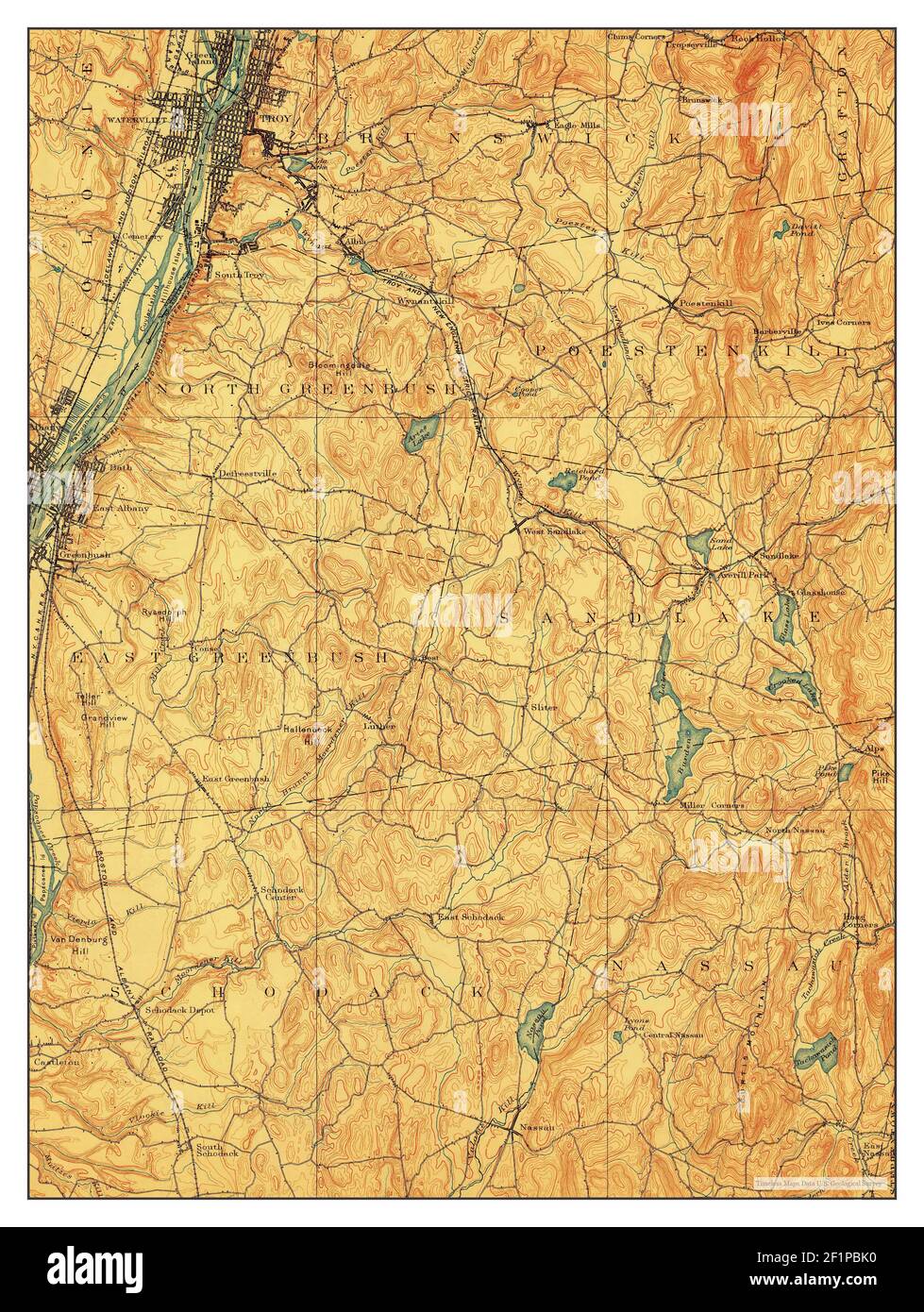 Troy New York Map High Resolution Stock Photography and Images - Alamy