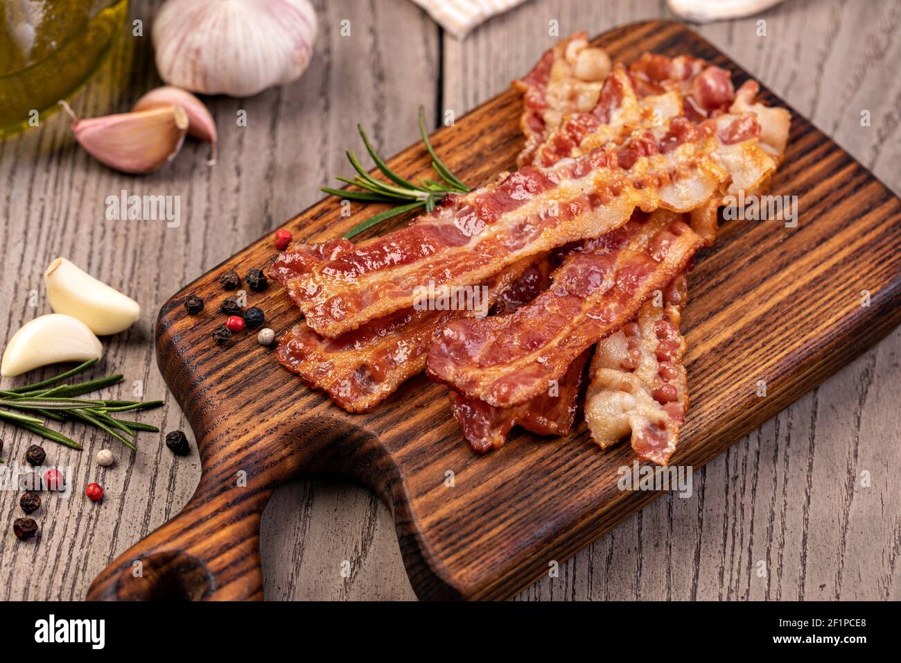 Crispy sliced bacon hi-res stock photography and images - Alamy