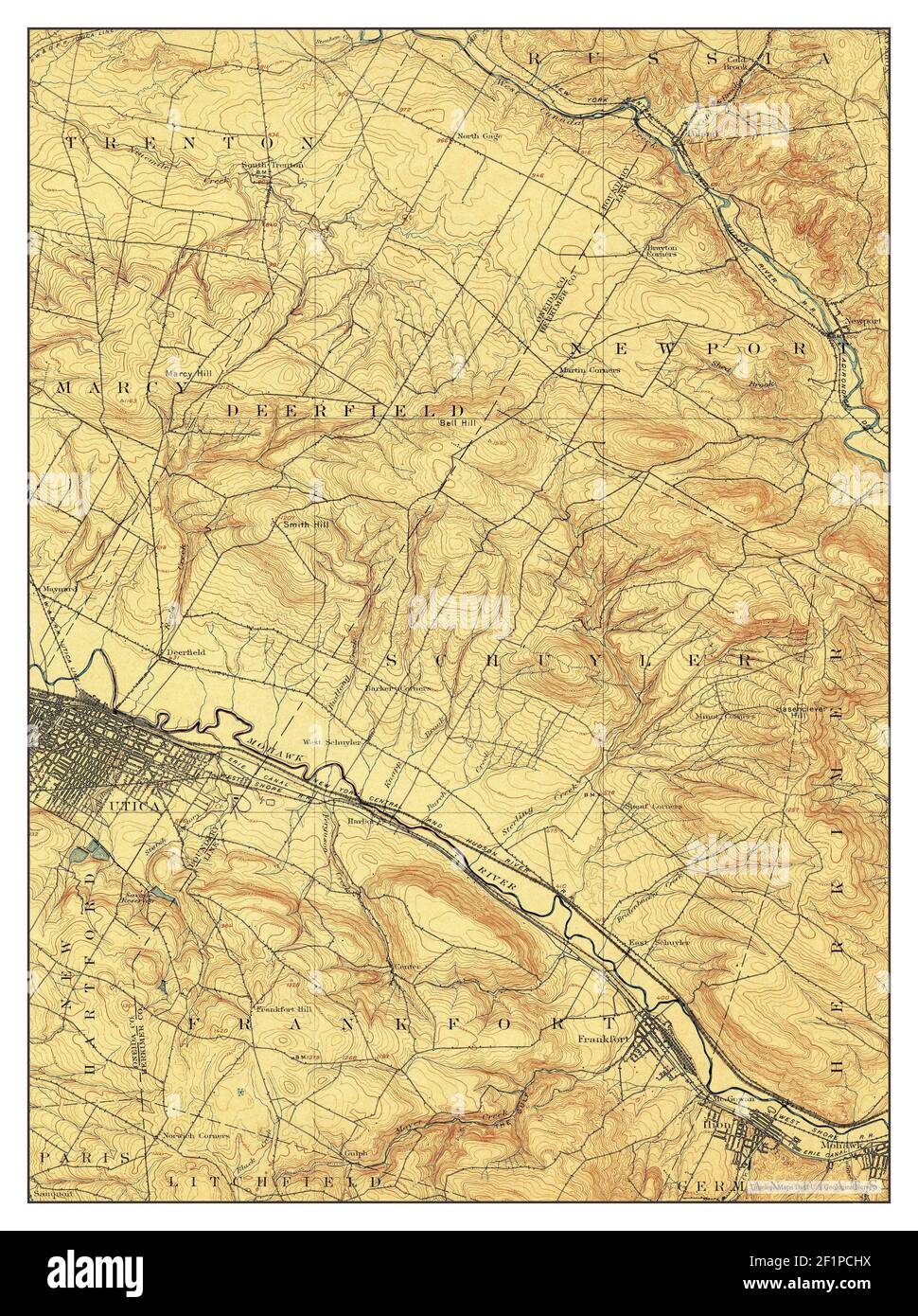 Map of utica new york hi-res stock photography and images - Alamy