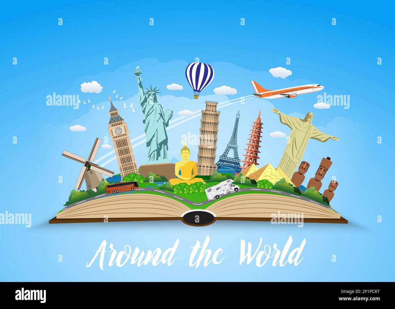 Travel to World. Road trip Stock Vector Image & Art - Alamy