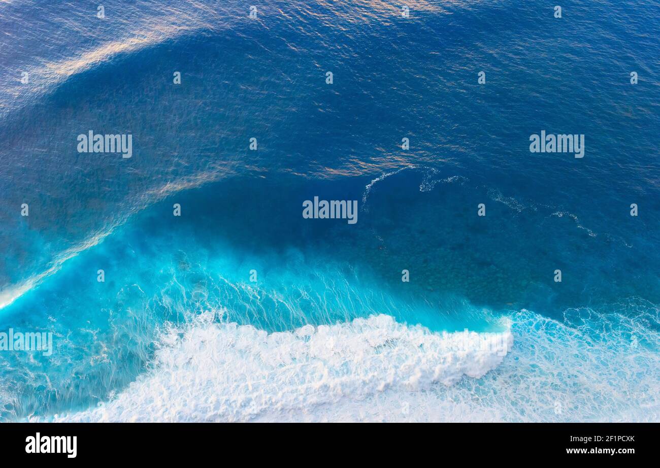 Aerial view ocean sea background Stock Photo - Alamy