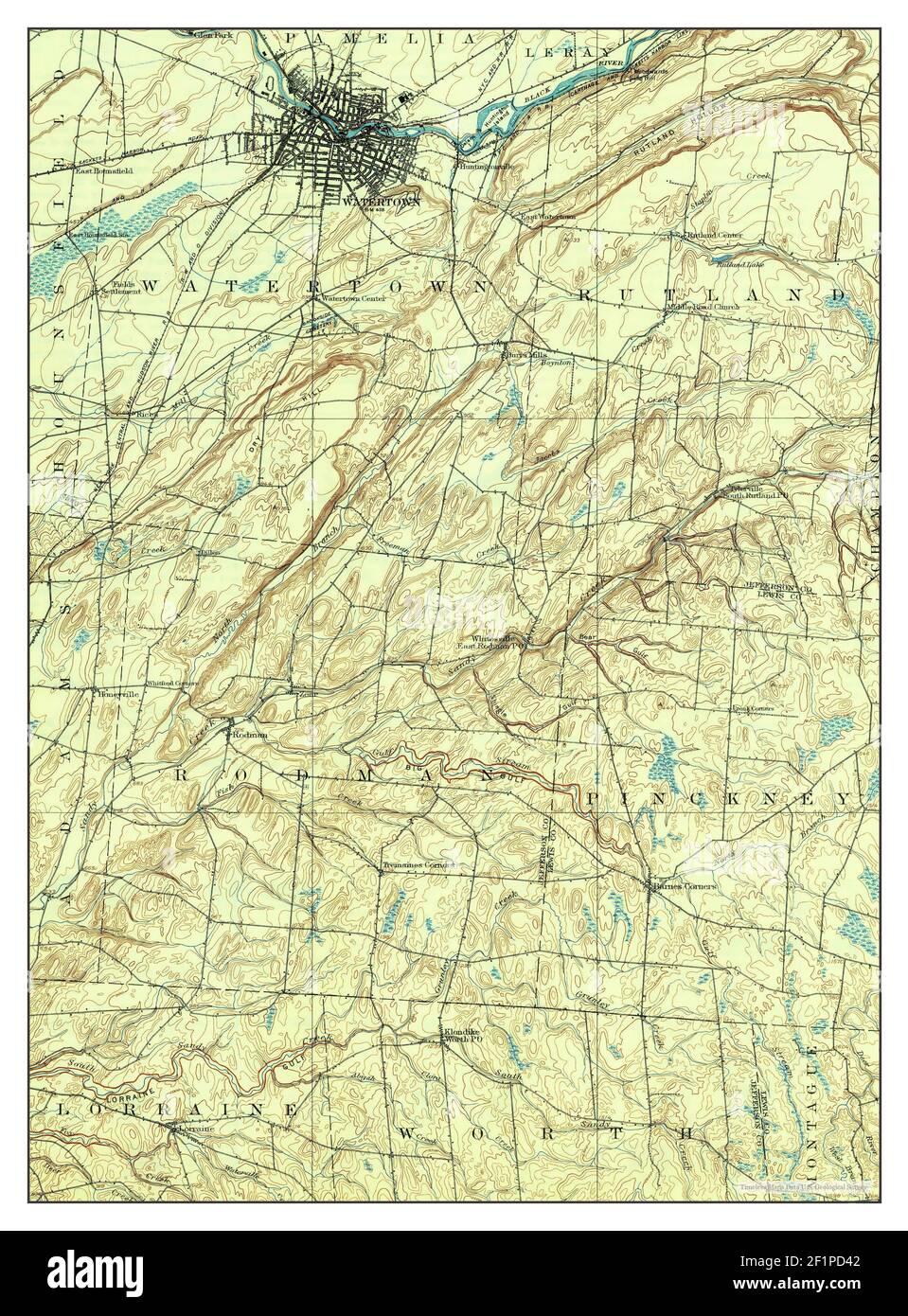 New york map 1909 hi-res stock photography and images - Alamy