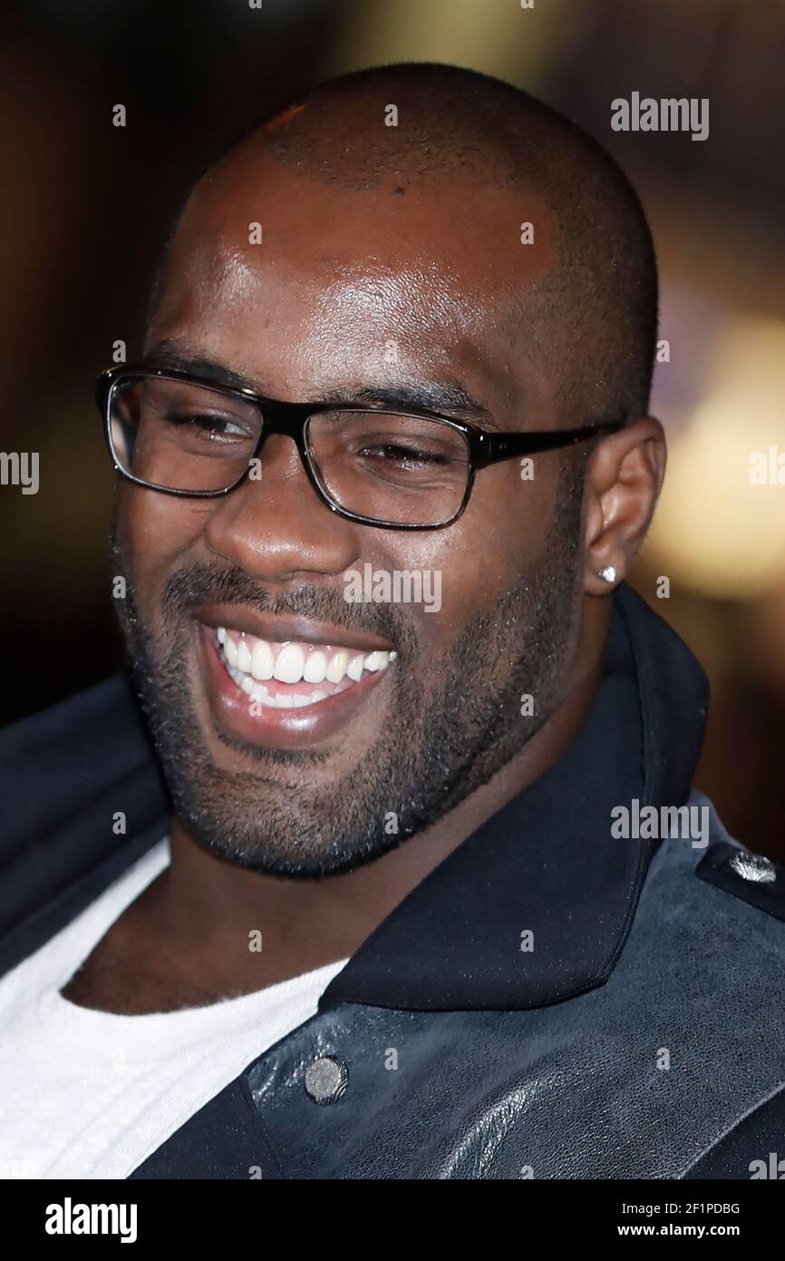 Mayor of Paris Anne Hidalgo and Teddy Riner during the Christmas Market ...