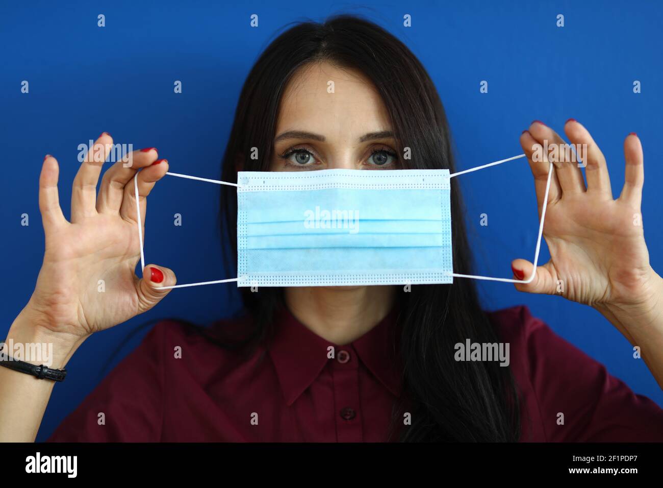 Lady and personal hygiene Stock Photo - Alamy