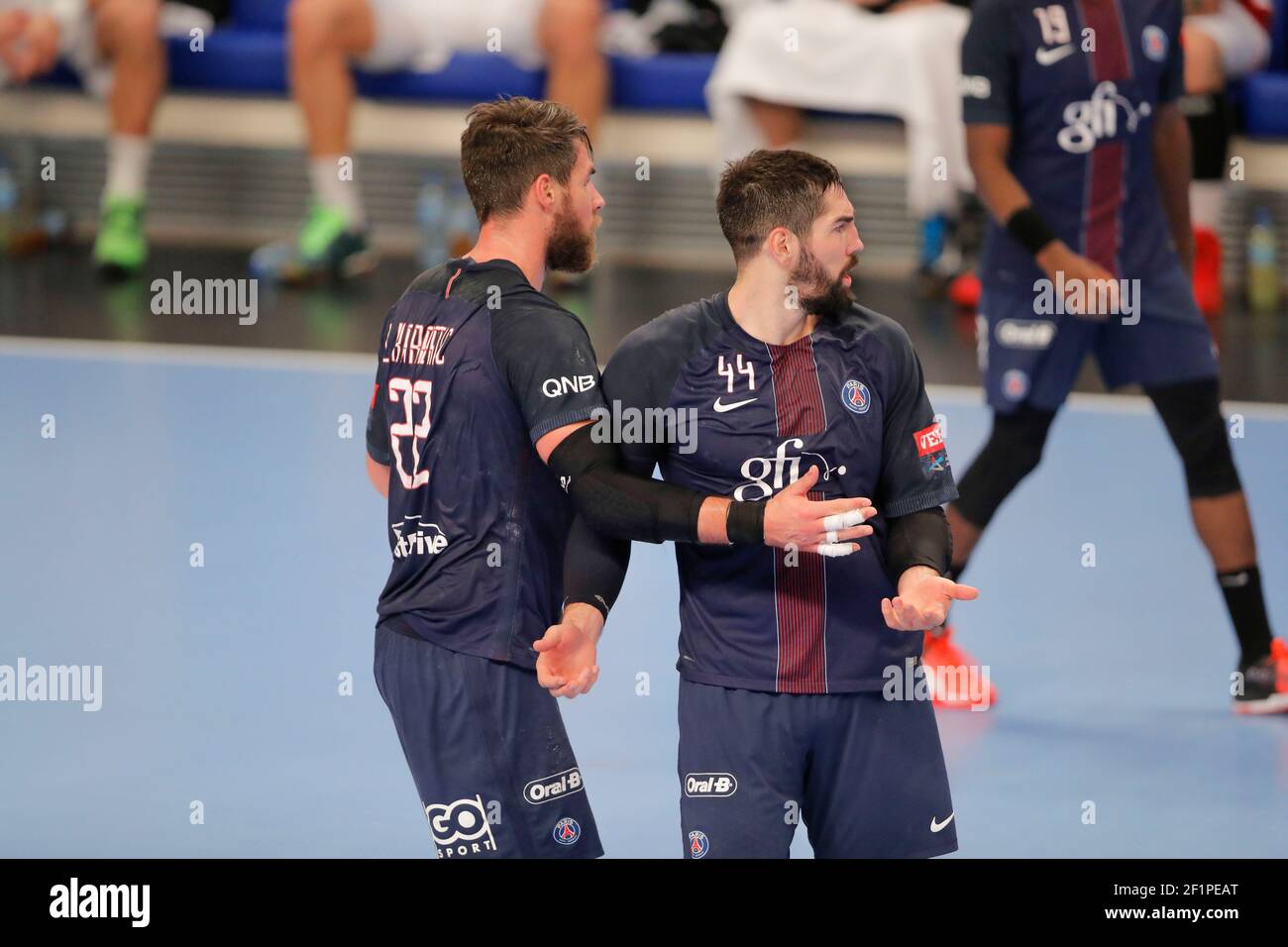 Nikola Karabatic (PSG Hanball) and Luka Karabatic (PSG handball) during ...