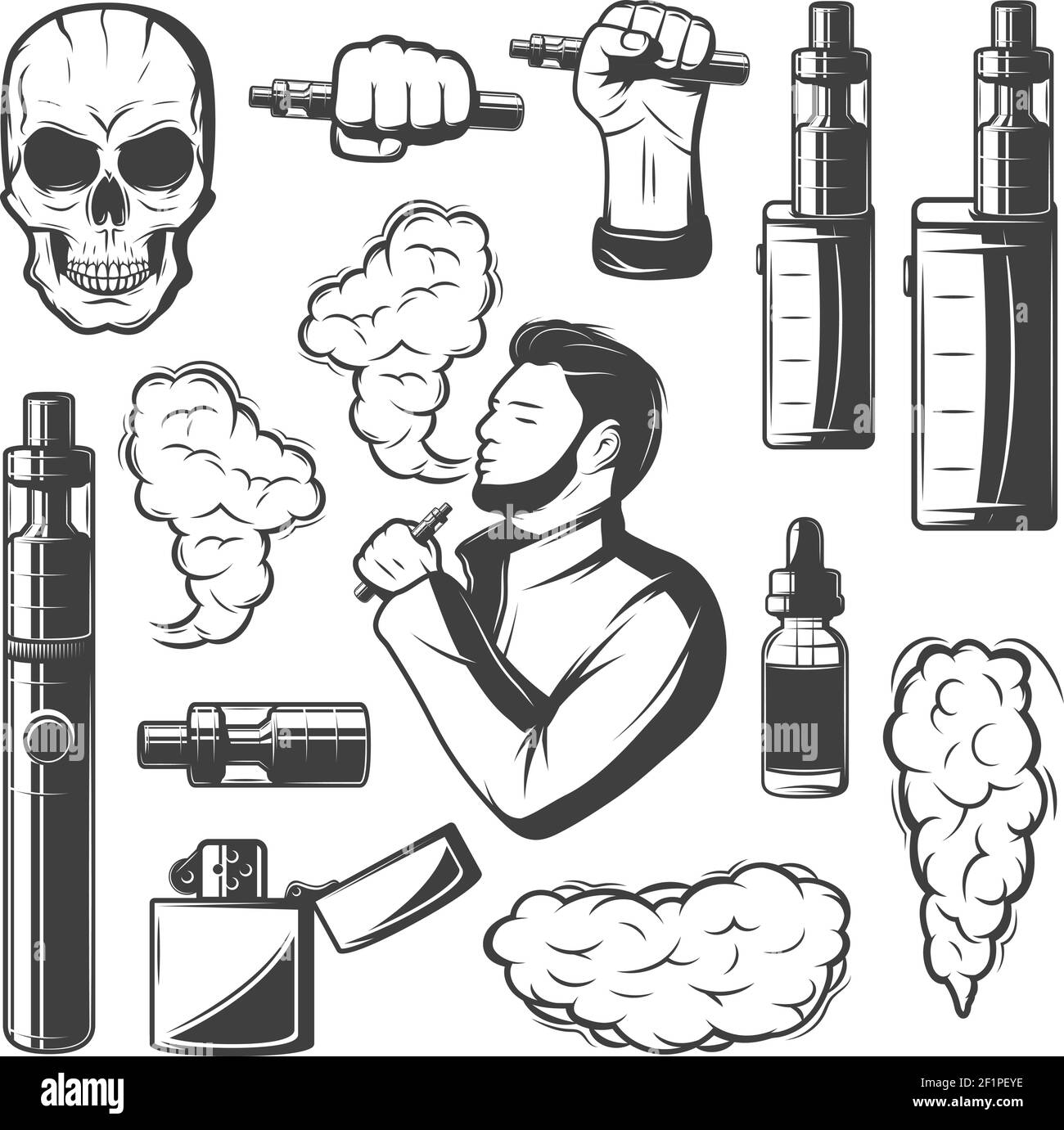 Vintage man smoking cigarettes Stock Vector Images - Alamy Vintage man smoking cigarettes Stock Vector Images - Alamy