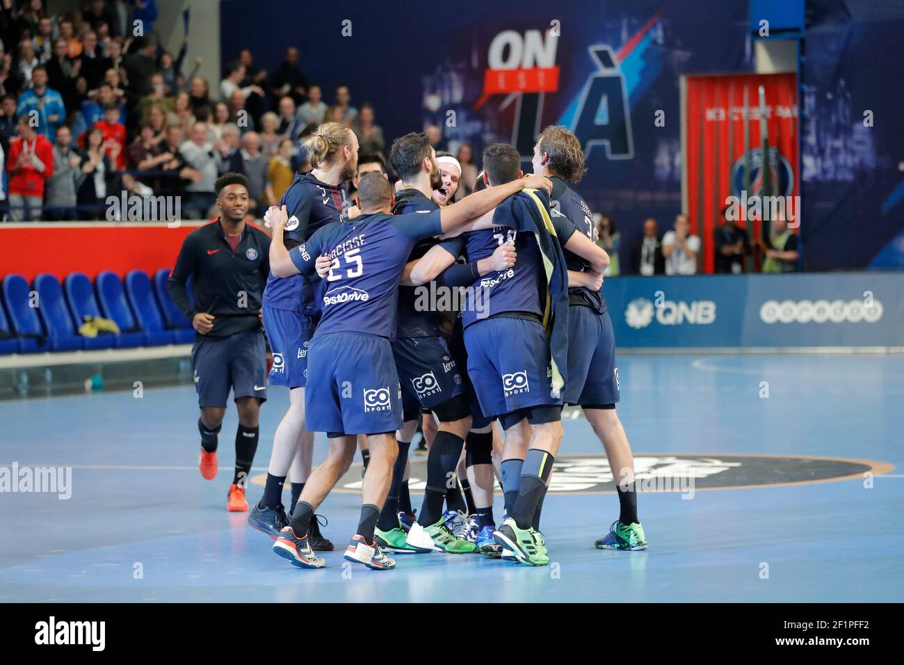 Mikkel Hansen (PSG Hanball) scored the last goal to win the game and ...