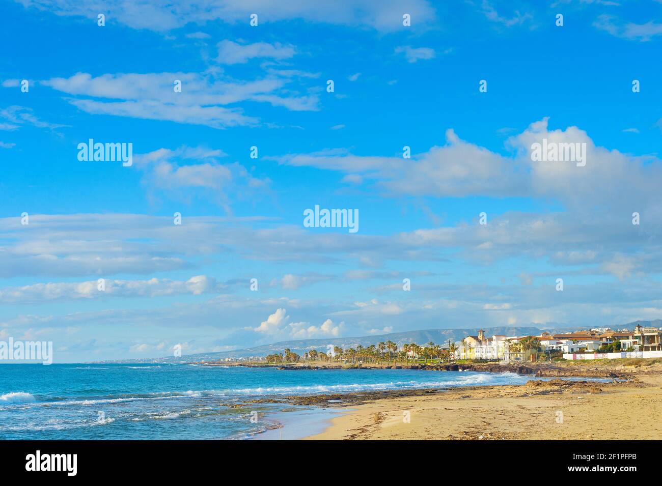 Skyline Paphos sea sky Cyprus Stock Photo - Alamy