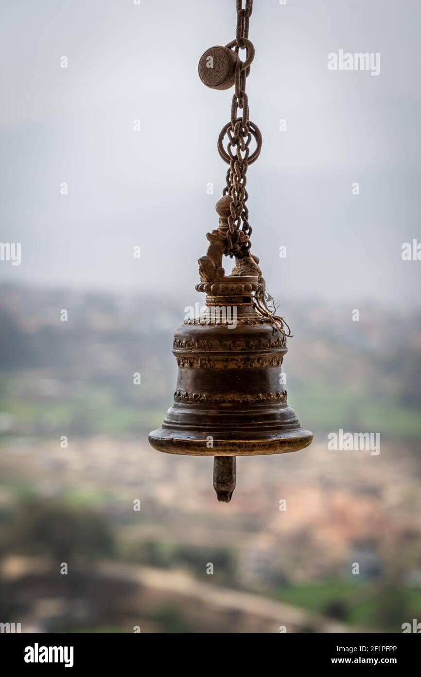 Hanging metal bell hi-res stock photography and images - Alamy