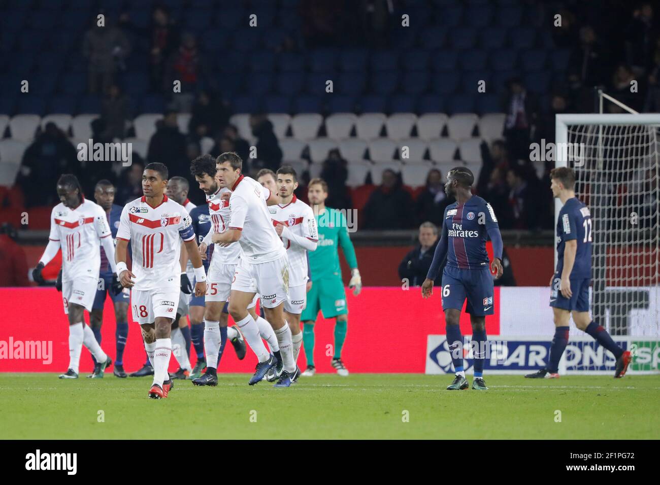 Marko BASA (Lille OSC) scored a goal, Younousse SANKHARE (Lille OSC ...