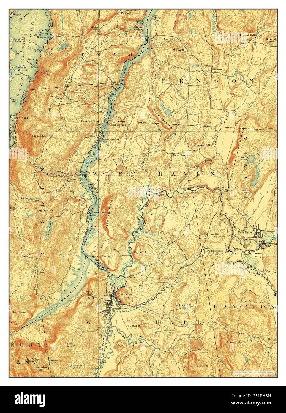 Map of whitehall new york hi-res stock photography and images - Alamy