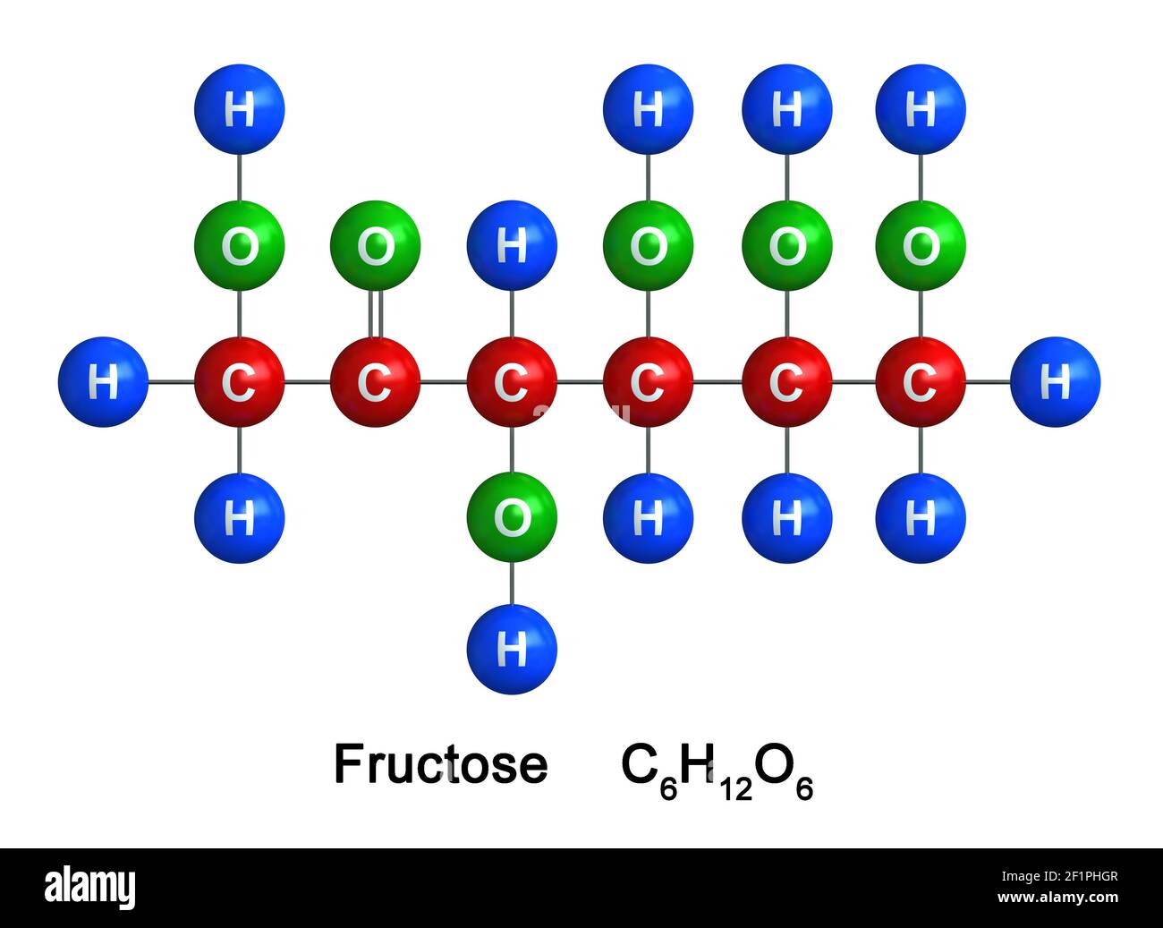 Fructose Structure 3d