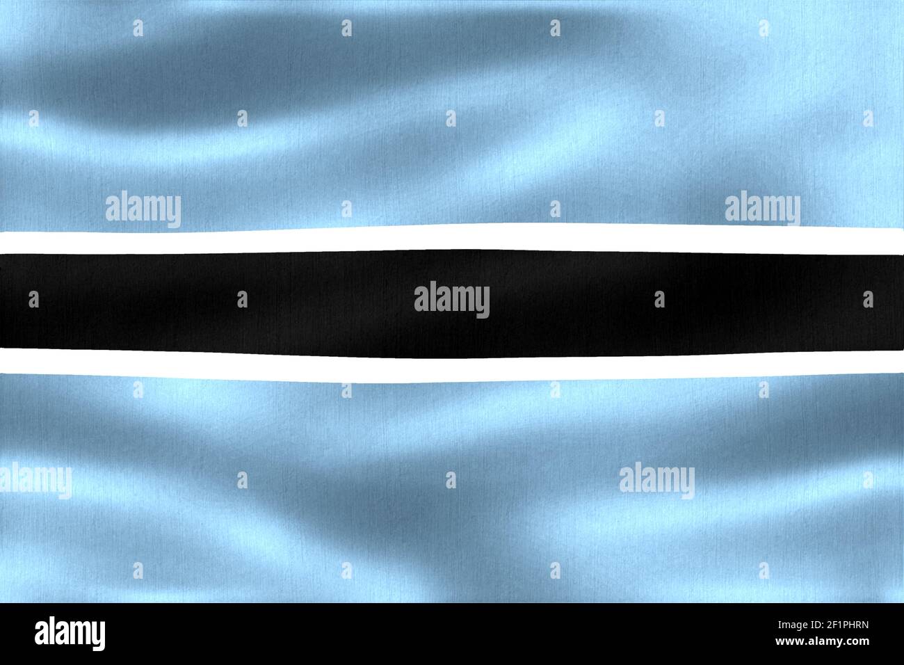 Botswana flag - realistic waving fabric flag Stock Photo - Alamy