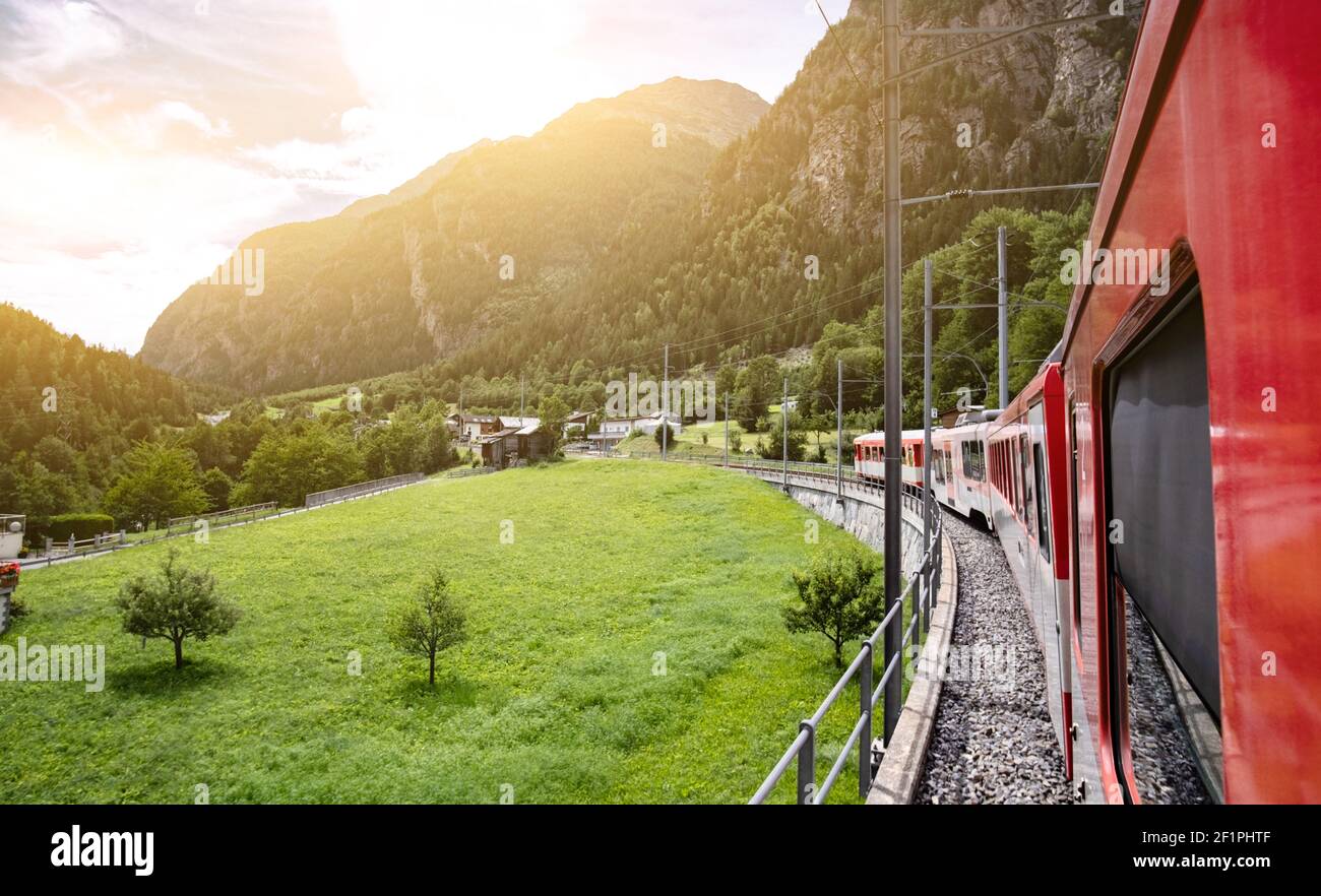 Beautiful view from red hi-res stock photography and images - Alamy
