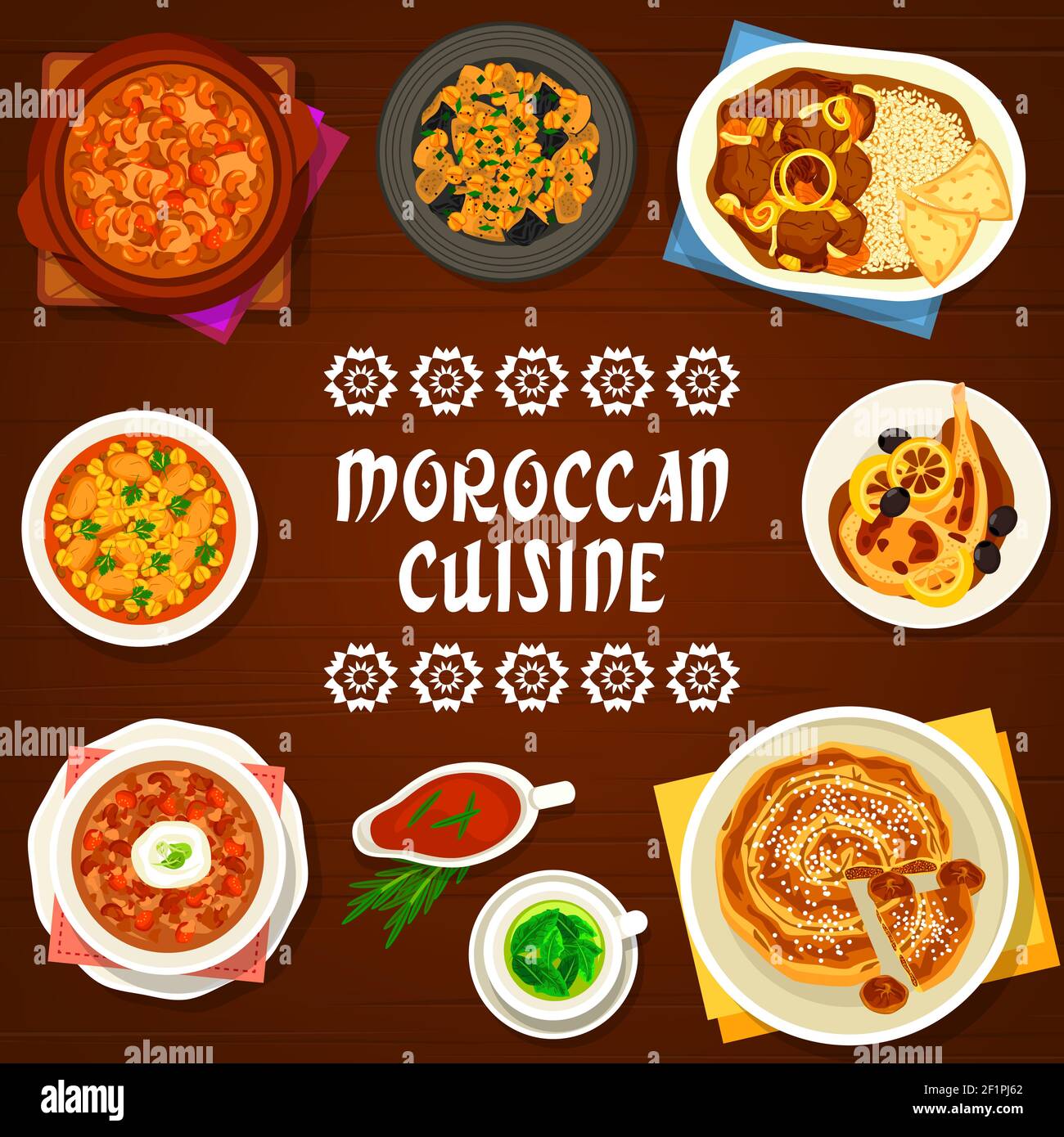 Moroccan lemon chicken Stock Vector Images - Alamy