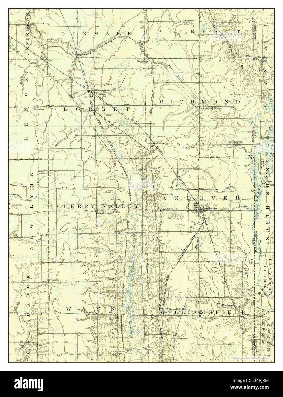 Andover map Cut Out Stock Images & Pictures - Alamy