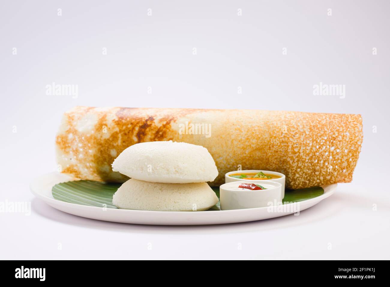 Ghee roast Dosa and Idlii, south indian main breakfast item which is ...