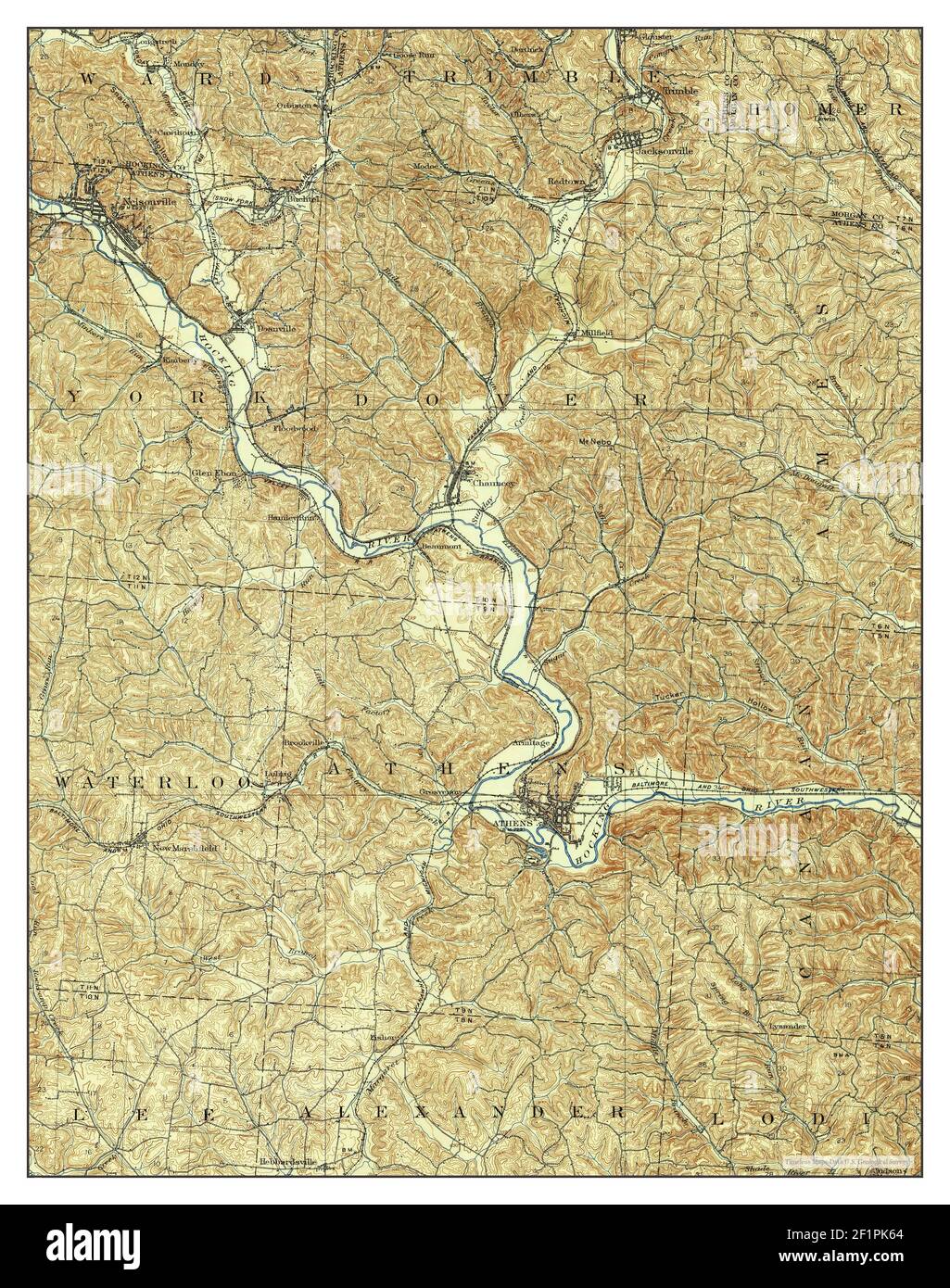 Map of athens ohio hi-res stock photography and images - Alamy