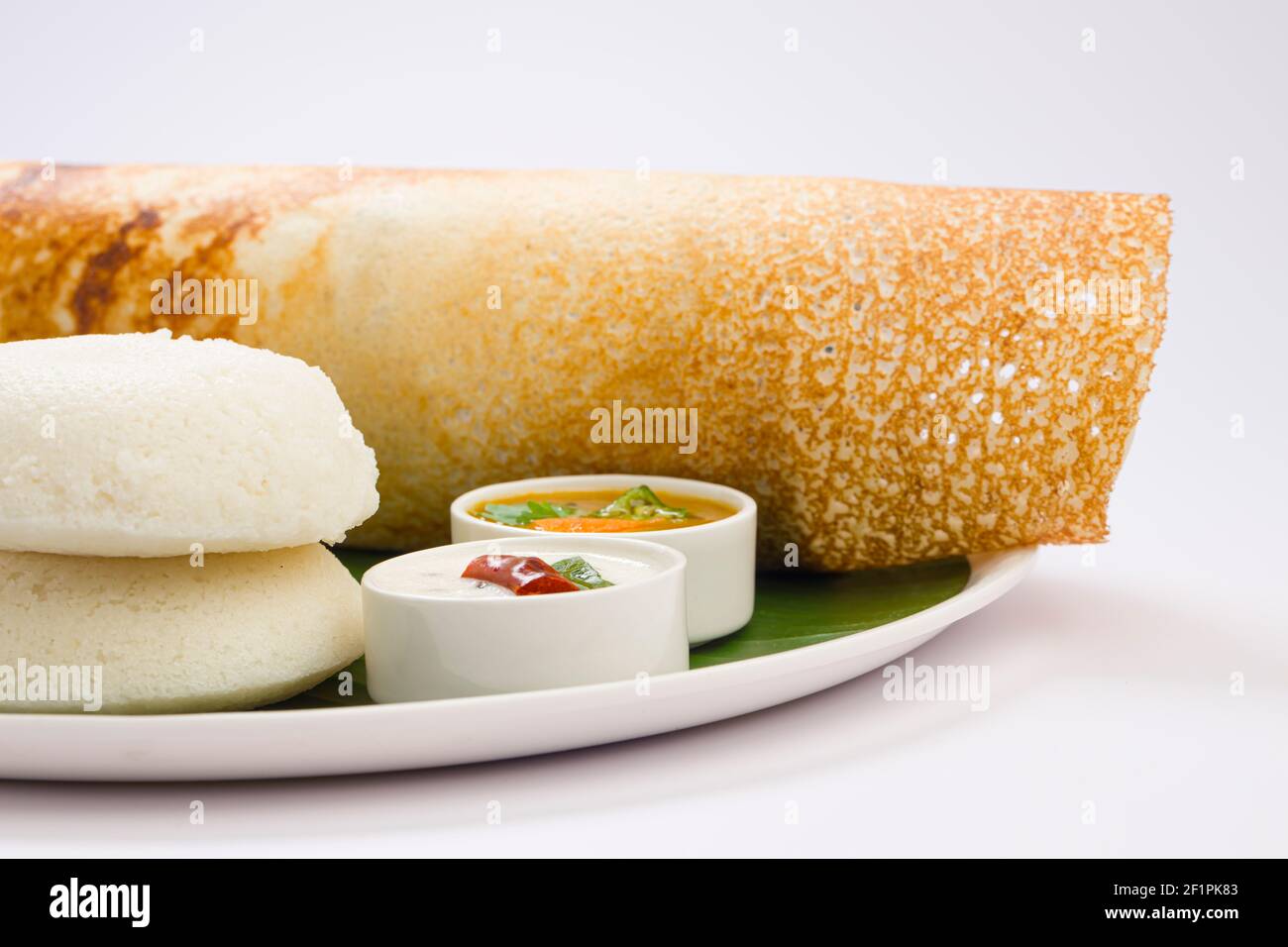 Ghee roast Dosa and Idlii, south indian main breakfast item which is ...
