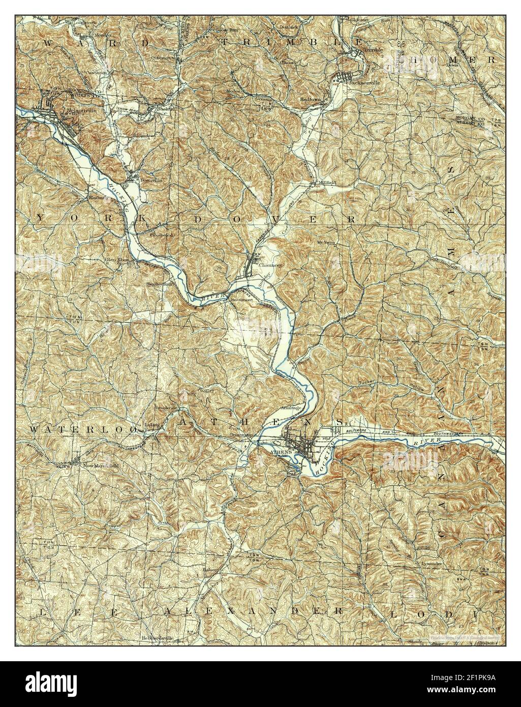 Map of athens ohio hi-res stock photography and images - Alamy