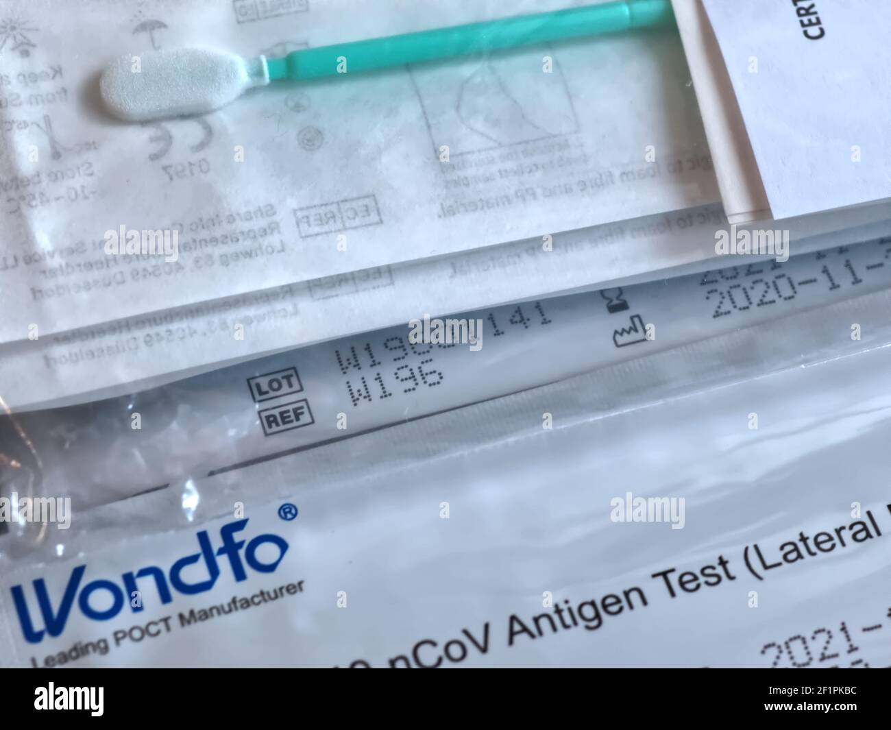The rapid response covid 19 antigen rapid test device hi-res stock ...