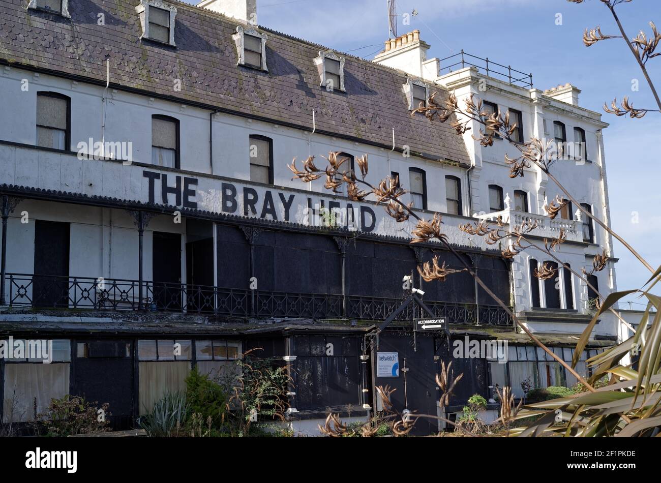 BRAY, IRELAND - Mar 16, 2020: Bray Head hotel Victorian building in ...