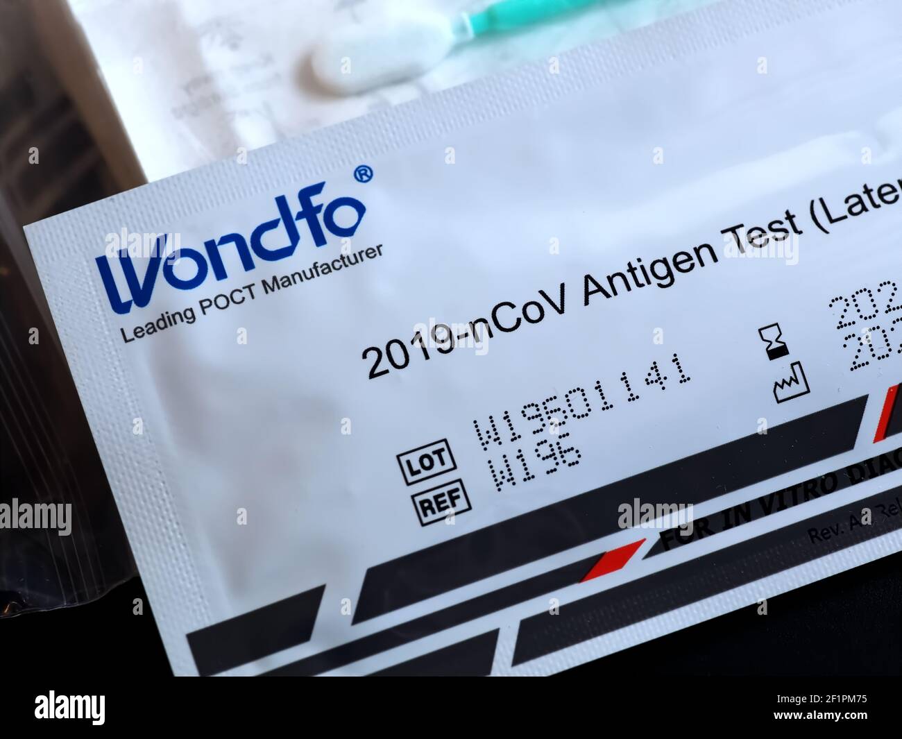 The rapid response covid 19 antigen rapid test device hi-res stock ...