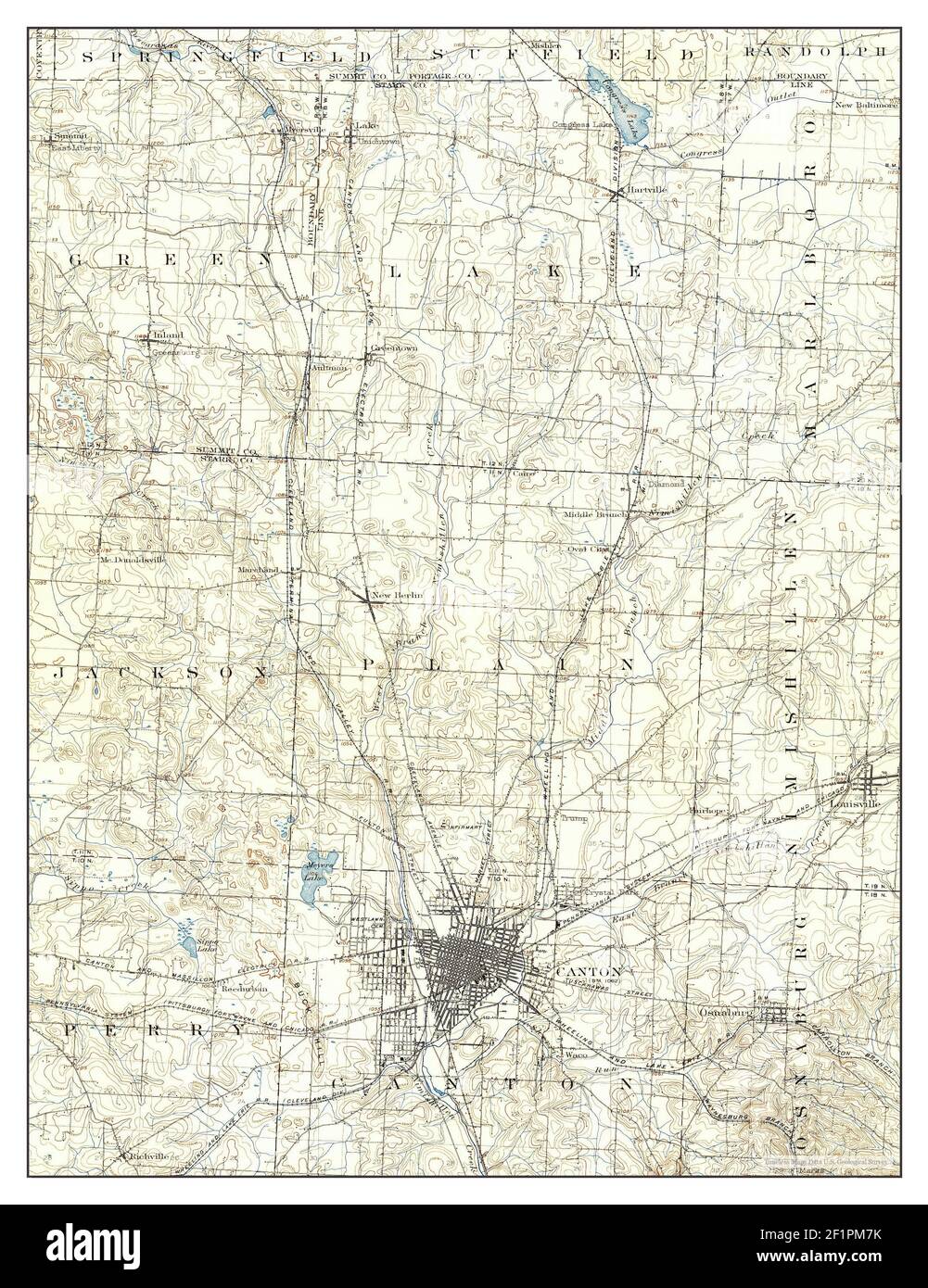 Map of canton ohio Cut Out Stock Images & Pictures - Alamy