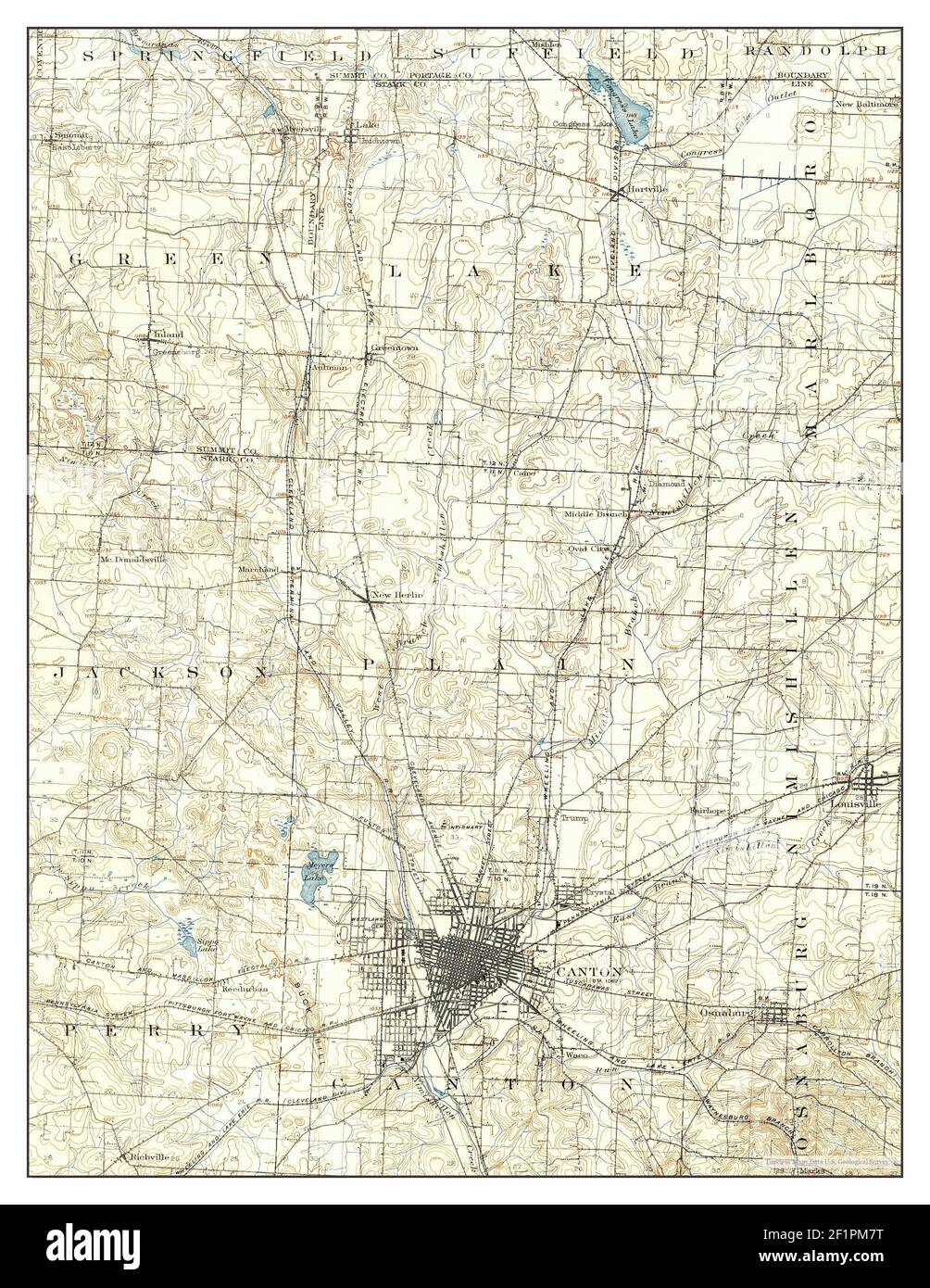Canton Ohio Us Map