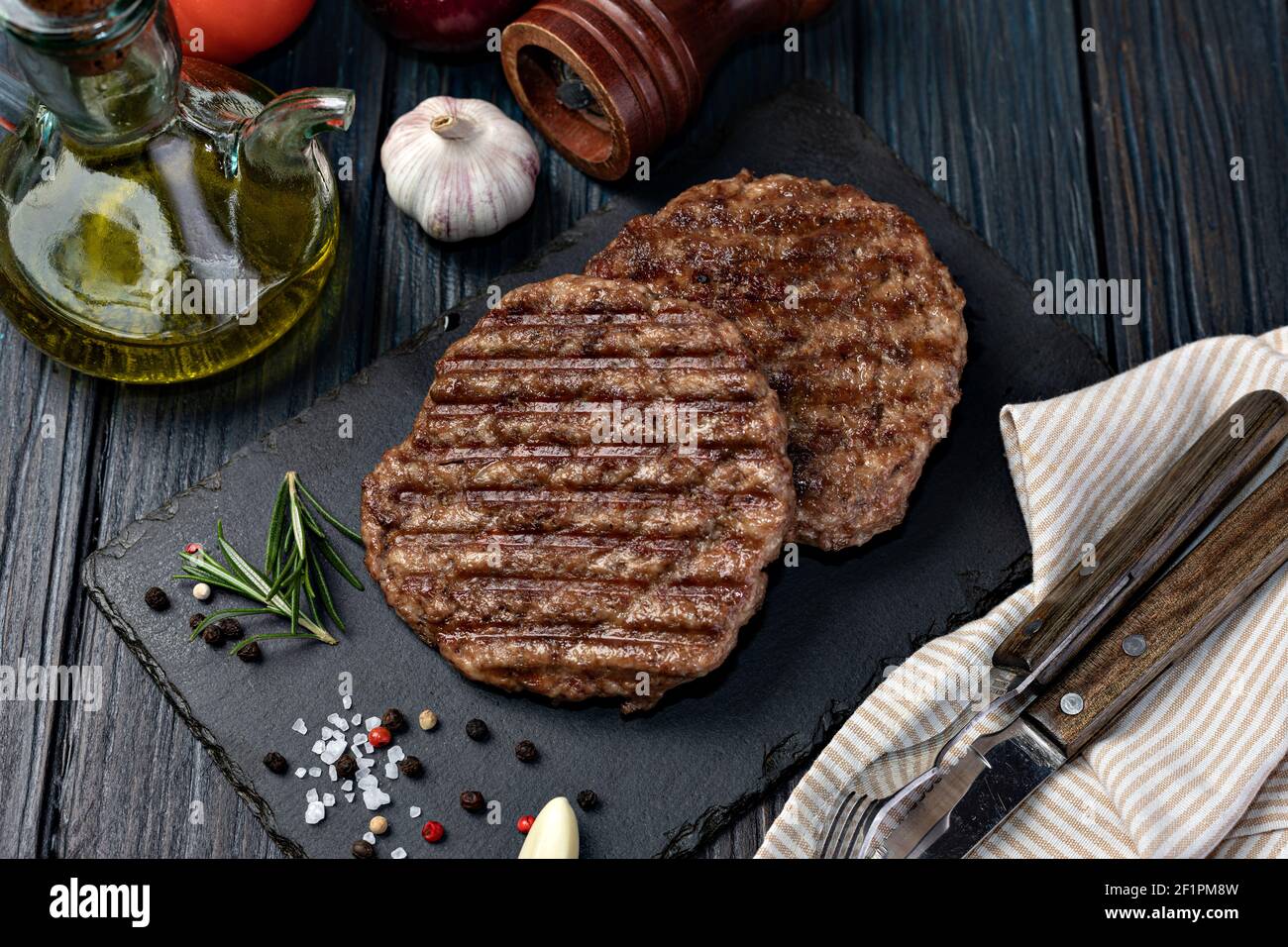 Minced pork beef cutlets hi-res stock photography and images - Alamy