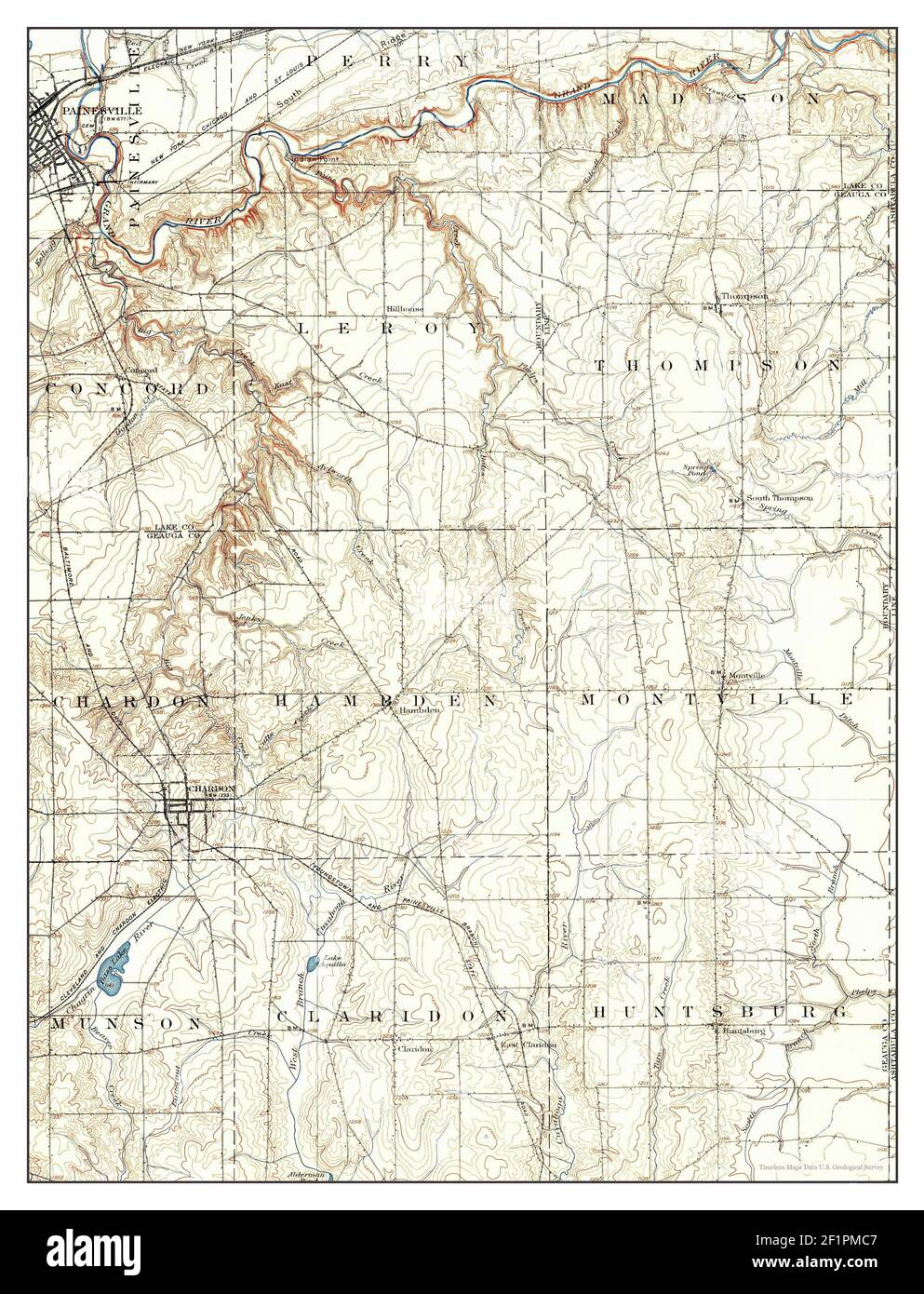 Map of chardon hi-res stock photography and images - Alamy