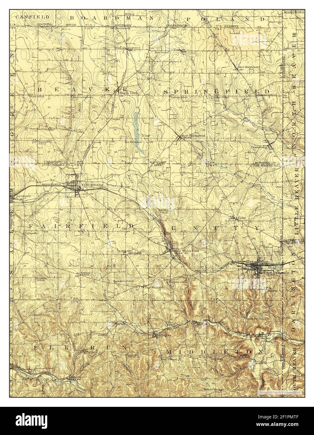Map of columbiana hi-res stock photography and images - Alamy