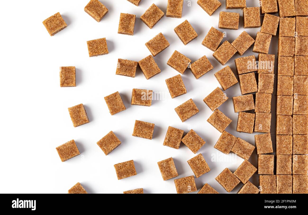 Sugar cubes background Stock Photo - Alamy