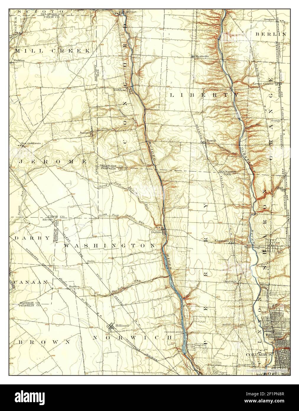 Vintage dublin maps hi-res stock photography and images - Alamy