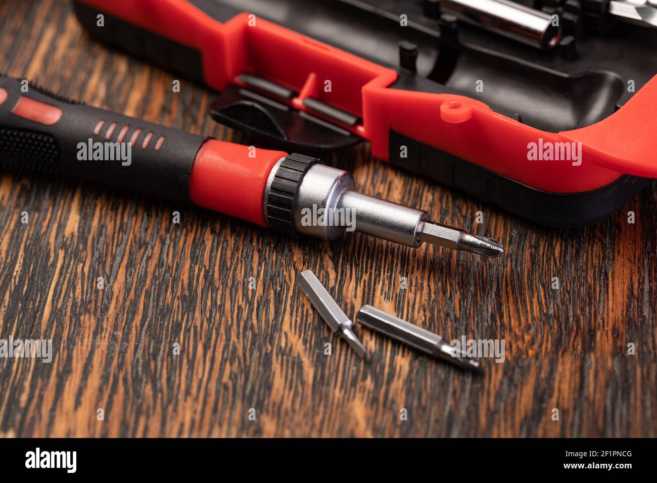 Mechanical bit tool set Stock Photo - Alamy