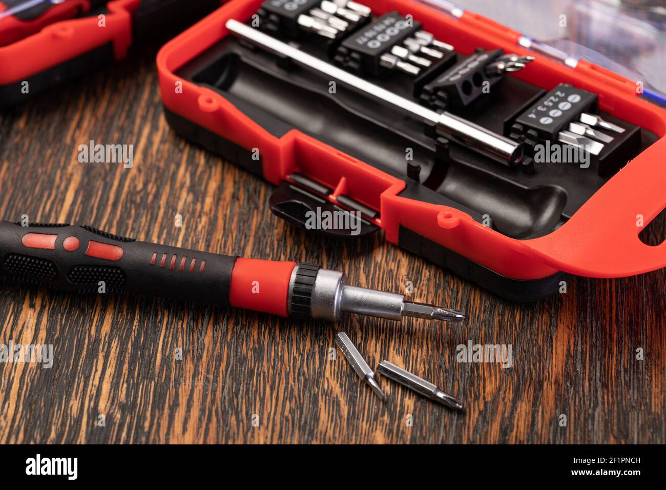 Mechanical bit tool set Stock Photo - Alamy