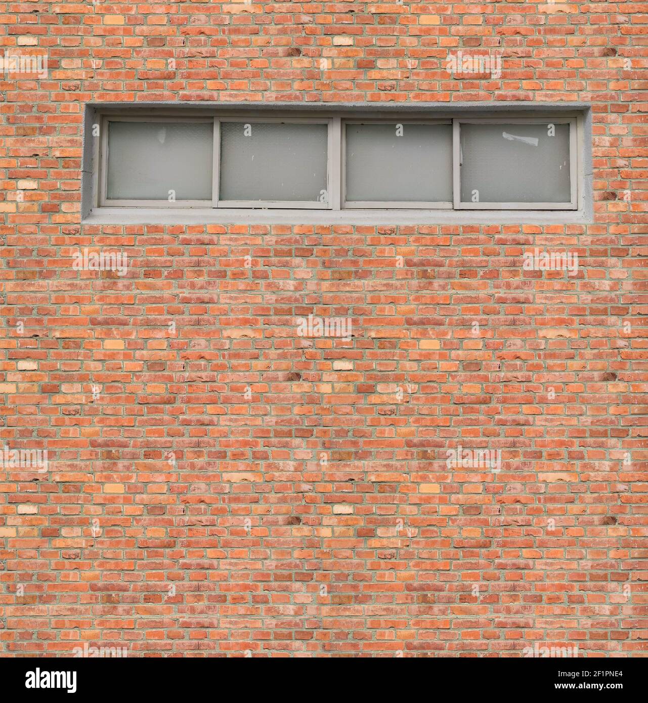 The White window at vintage red brick wall Stock Photo - Alamy