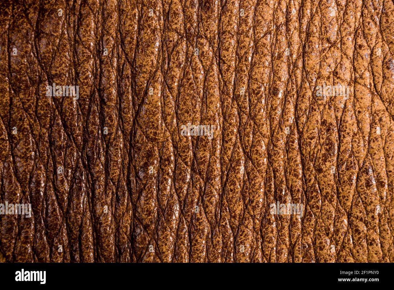 Old vintage genuine soft brown leather texture background, top layer ...