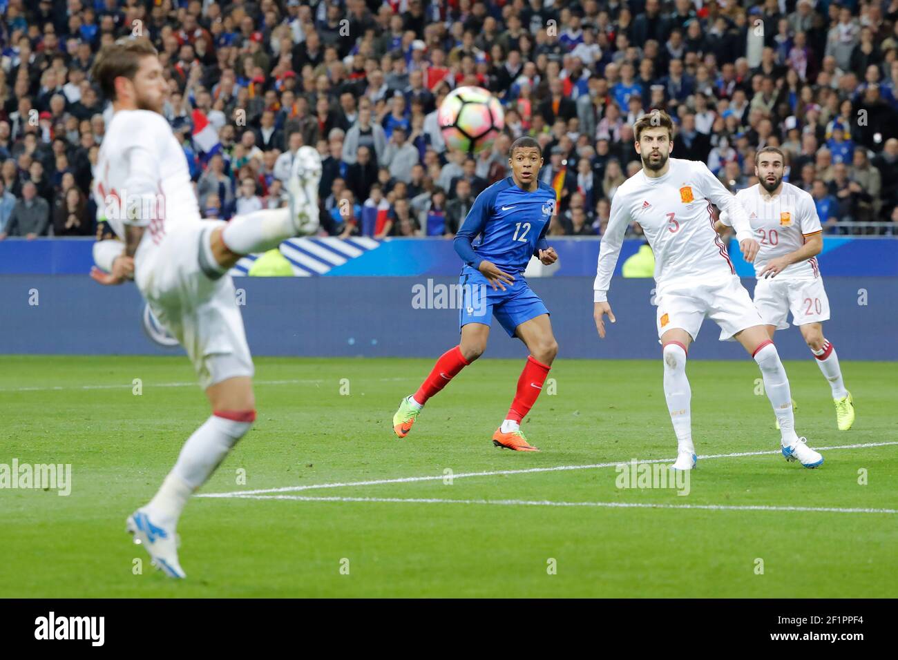 Kylian Mbappe (FRA), Gerard Pique (ESP), Dani Carvajal (ESP), Sergio ...