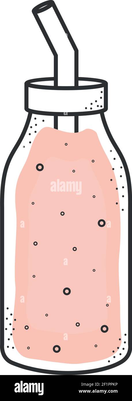 pink smoothie isolated Stock Vector Image & Art - Alamy