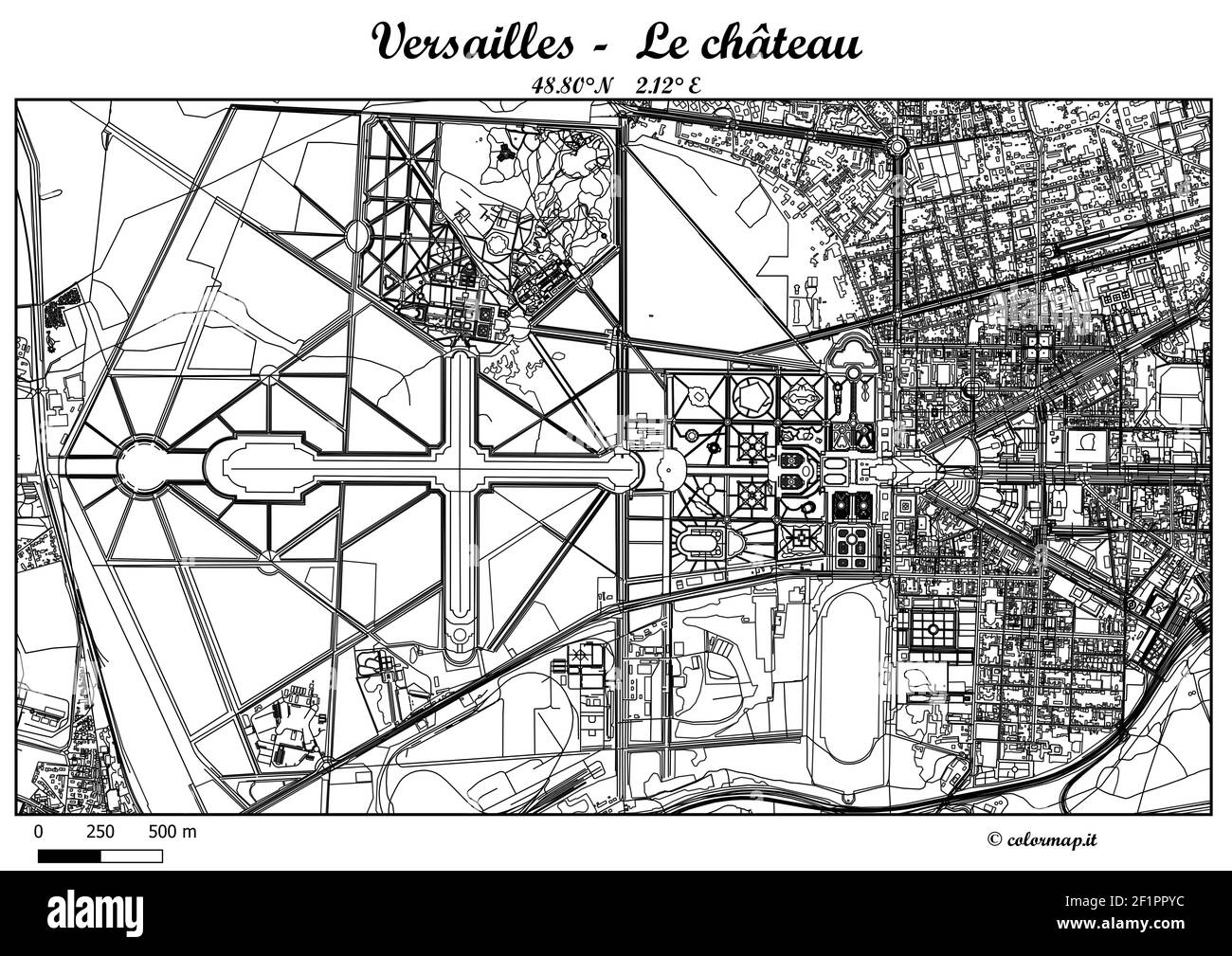 Versailles plan hi-res stock photography and images - Alamy