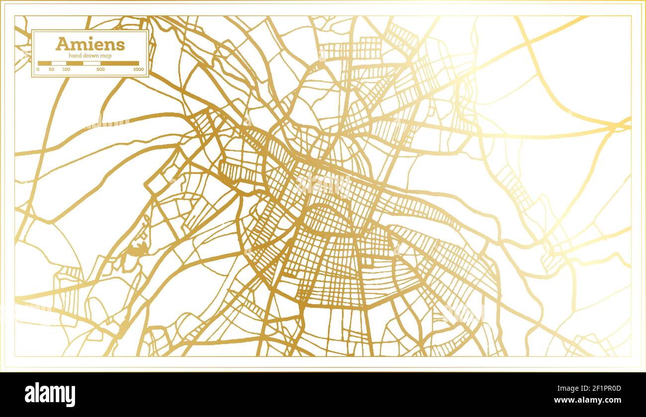 Amiens map hi-res stock photography and images - Alamy