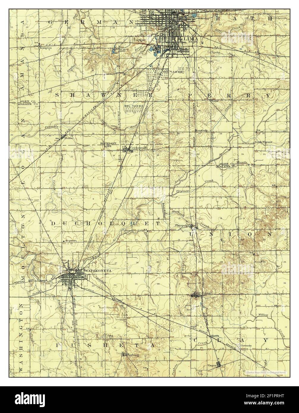 Old map of lima hi-res stock photography and images - Alamy
