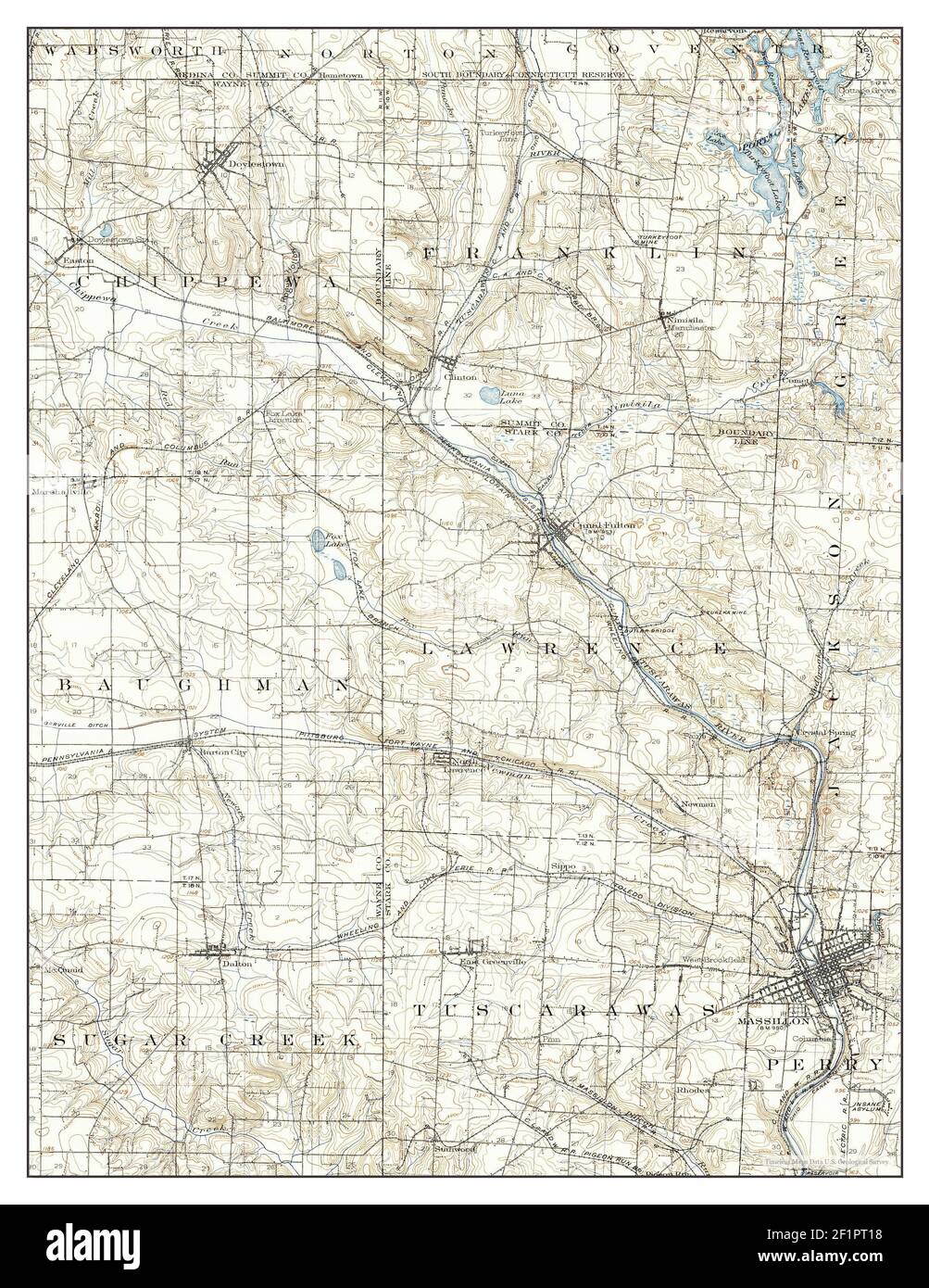 Massillon ohio map hi-res stock photography and images - Alamy