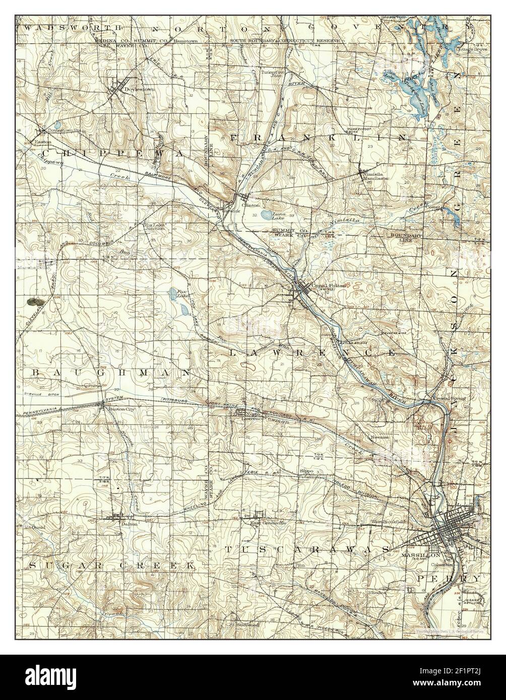 Massillon, Ohio, map 1903, 1:62500, United States of America by ...