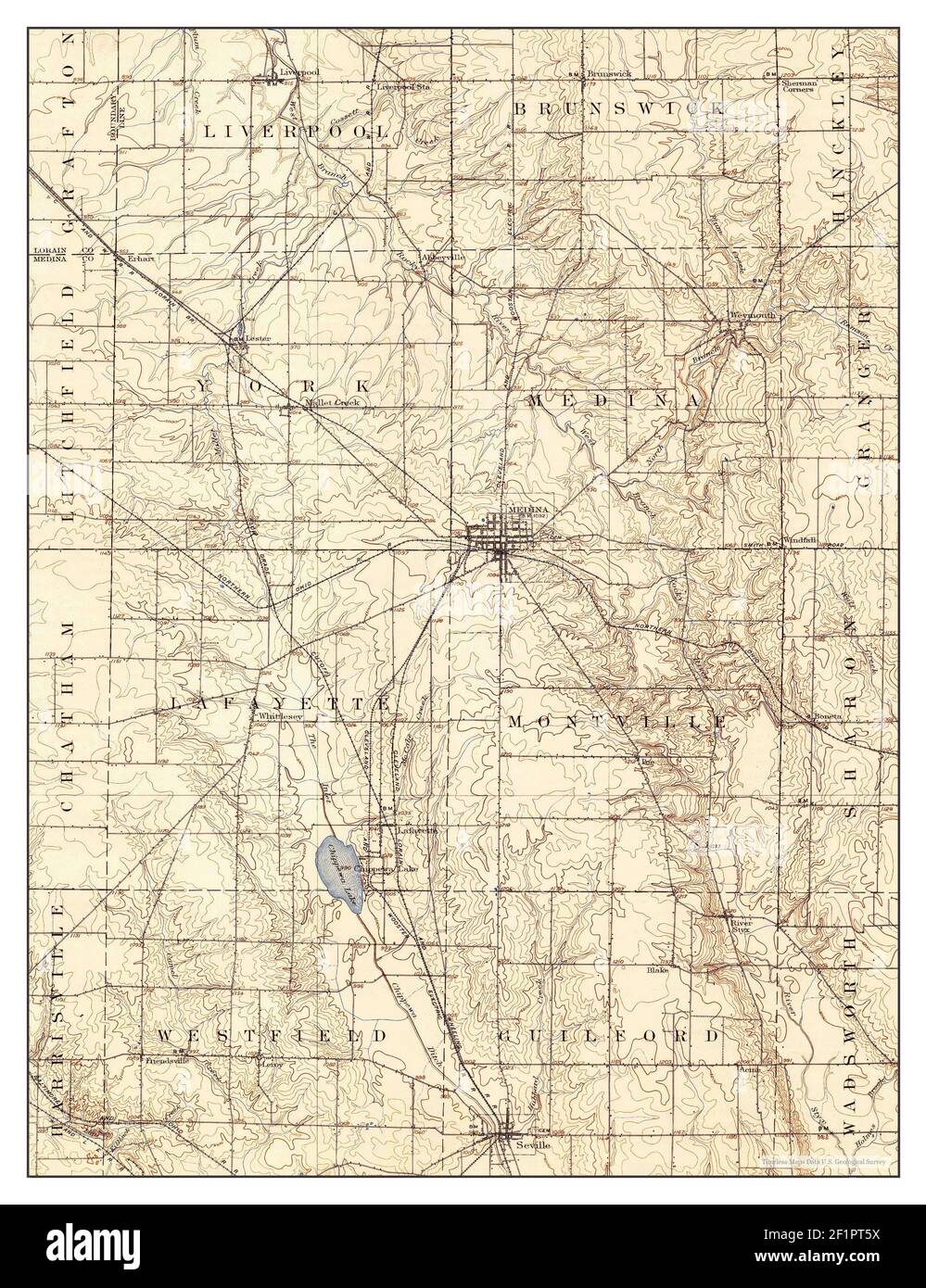 Map of medina ohio hi-res stock photography and images - Alamy